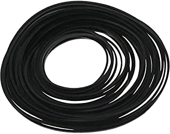 【中古】厚さ4mm フラットミックスパッケージ 長さ40-135mm カセットテープマシン レコーダー ラバーベルト 修理メンテナンス ブラック (50/パック)