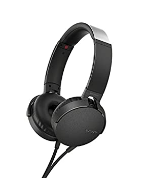 【中古】(未使用･未開封品)ソニー ヘッドホン 重低音モデル MDR-XB550AP : 折りたたみ式 リモコン・マイク付き ブラック MDR-XB550AP B