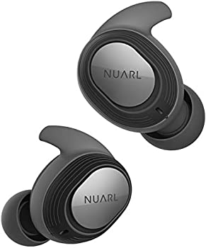 【中古】NUARL 完全ワイヤレスイヤホン Bluetooth5 完全防水IPX7 【水洗い可能】 最大再生時間28時間 片側紛失サポート有 マイク・リモコン付 NT100 ブラ