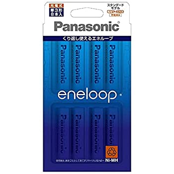 【中古】パナソニック ニッケル水素電池 単3形（8本入）Panasonic eneloop スタンダードモデル BK-3MCC/8C