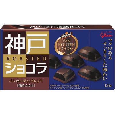 グリコ 神戸ローストショコラ　バンホーテンブレンド 深みカカオ 53g 120コ入り