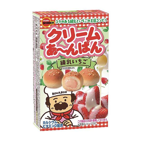 ブルボン クリームあ〜んぱん練乳いちご 38g 120コ入り 2025/09/02発売 (4901360364886c)