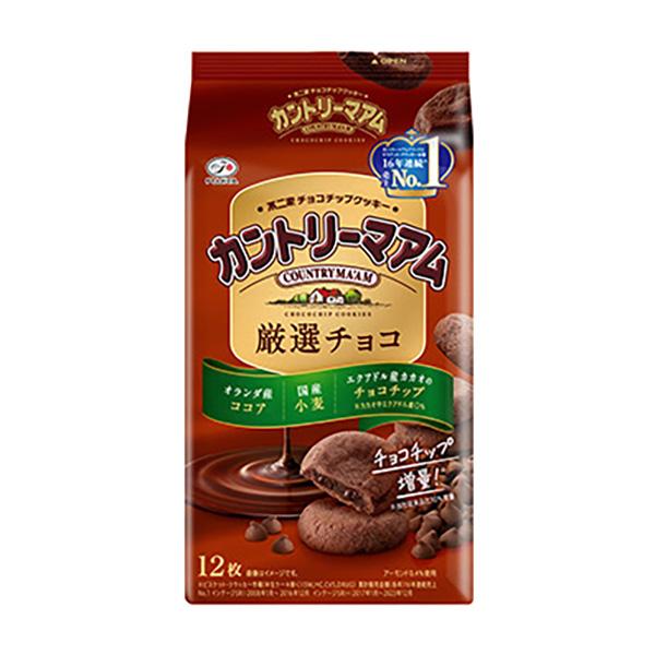 不二家 カントリーマアム（厳選チョコ） 12枚（個包装してあります。） 20コ入り 2025/02/18発売 (4902555277769c)
