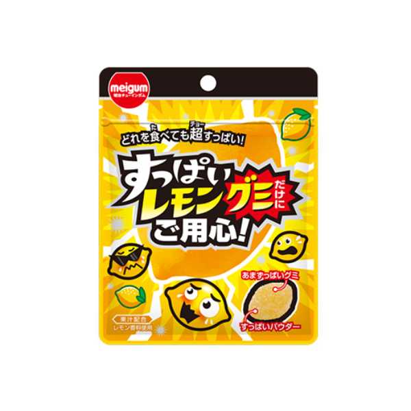 明治チューインガム すっぱいレモングミだけにご用心 28g 120コ入り 2025/03/03発売 (4902744037068c)