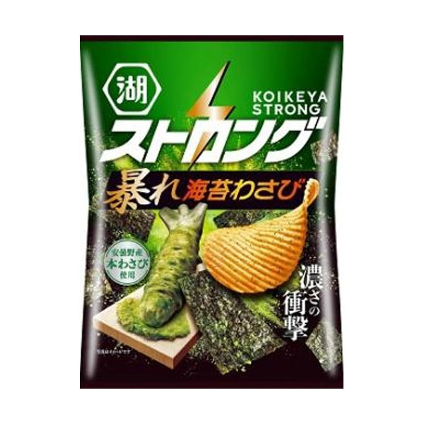 湖池屋 ストロング 暴れ海苔わさび 53g 12コ入り 2024/09/02発売 (4514410169692)の通販はau PAY マーケット - おかしのマーチ au PAY マーケット店 ...