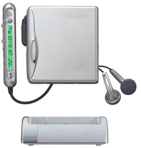 SHARP アウビィ MD-DS55-S 1ビットポータブルMDプレーヤー (シルバー)(中古品)