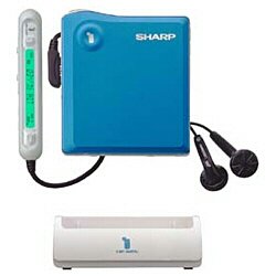 SHARP 1ビット ポータブルMDプレーヤー MD-DS33-A (ブルー系)(中古品)