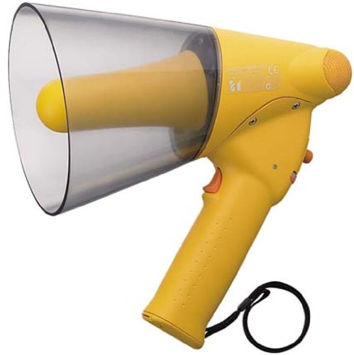 TOA 小型防滴メガホン 6W ホイッスル音付 ER-1106W(中古品)