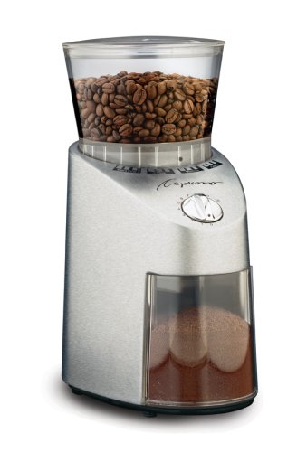 Capresso 565.05 Infinity Conical Burr Grinder, Stainless Steel by Capr(中古品)