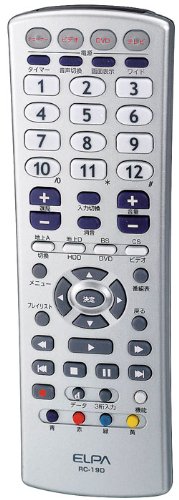 ELPA 多機能よくばリモコン RC-19D(中古品)