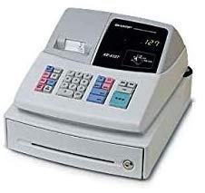 シャープ 電子レジスター XE-A127-H（グレー） XE-A127-H(中古品)