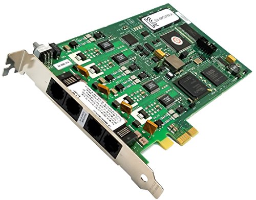 Dialogic D D4PCIUFEQ - Voice/fax board - PCIe - analog ports: 4(中古品)