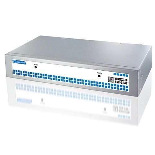 ハイパーツールズ アナログVGA&オーディオ 4分配・延長器 AVX-304T(中古品)