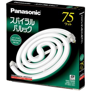 パナソニック 75形スパイラルパルック蛍光灯・ナチュラル色（昼白色） FHSC(中古品)