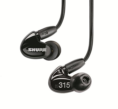 SHURE イヤホン SEシリーズ SE315 カナル型 高遮音性 ブラック SE315-K-J  (中古品)