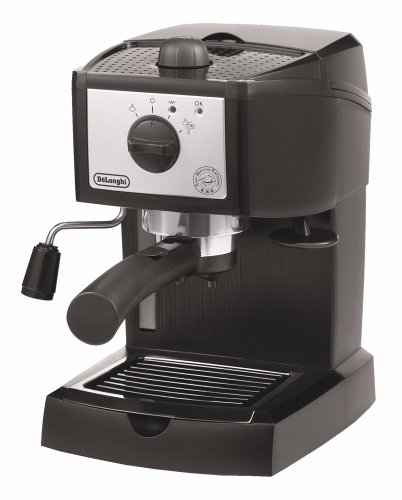 DeLonghi エスプレッソ・カプチーノメーカー ブラック×シルバー EC152J(中古品)