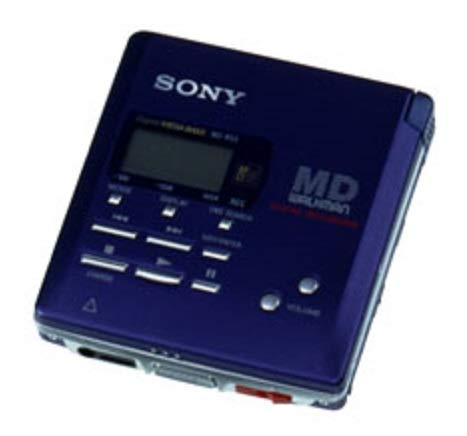 SONY　ソニー　MZ-R55 ブルー　ポータブルMDレコーダー　（MDLP非対応/録音(中古品)