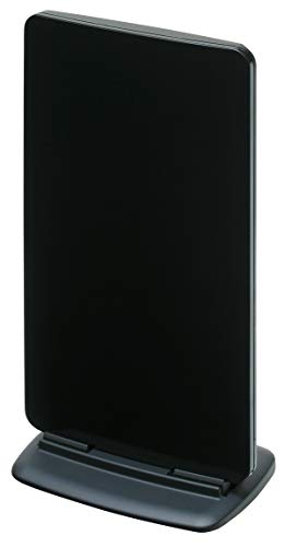 マスプロ電工 家庭用UHF卓上アンテナ ブースター内蔵型 ブラック UTA2B(BK)(中古品)