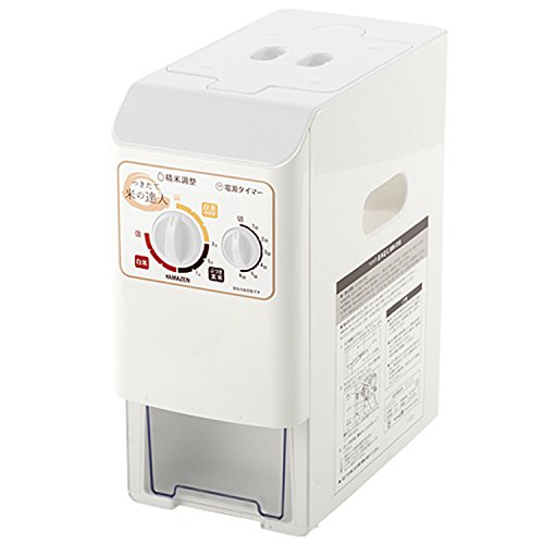 [山善] 圧力式 家庭用精米機 つきたて米の達人 5合用 ホワイト YRP-51(W) [(中古品)