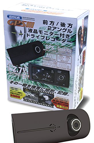 DELTA Direct(デルタダイレクト) EVOLVA GPS3 ドライブレコーダー D-1482(中古品)