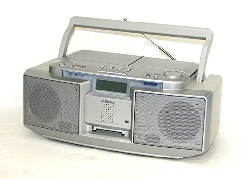 Victor　ビクター　JVC　RC-T1MD-S シルバー　CD-MDポータブルシステム　Cl(中古品)