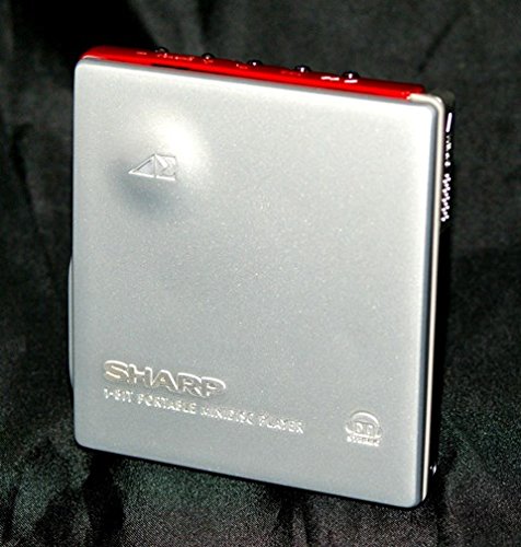 SHARP　シャープ　MD-DS8-R レッド　ポータブルMDプレーヤー　MDLP対応(中古品)