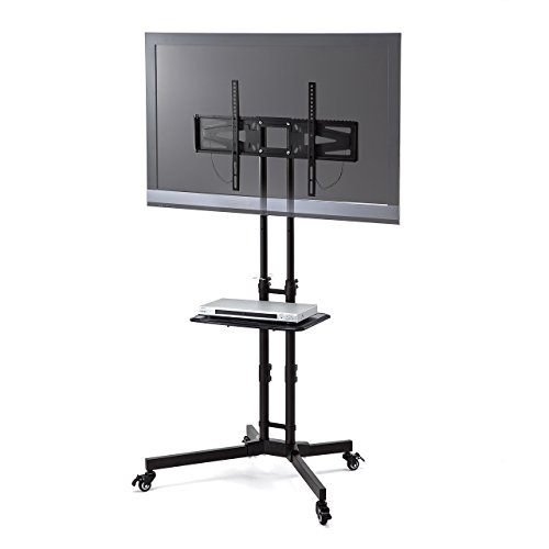 サンワダイレクト テレビスタンド キャスター付き 32〜65型対応 高さ無段階(中古品)