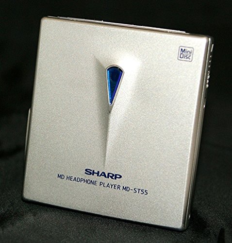 SHARP シャープ　MD-ST55-S アークティックシルバー　ポータブルMDプレーヤ(中古品)