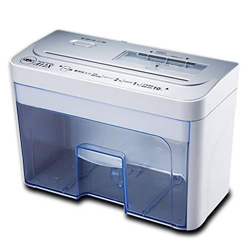 GBC シュレッダー 静音 家庭用 最大細断枚数2枚 連続使用約10分 CD/DVD/プ (中古品)