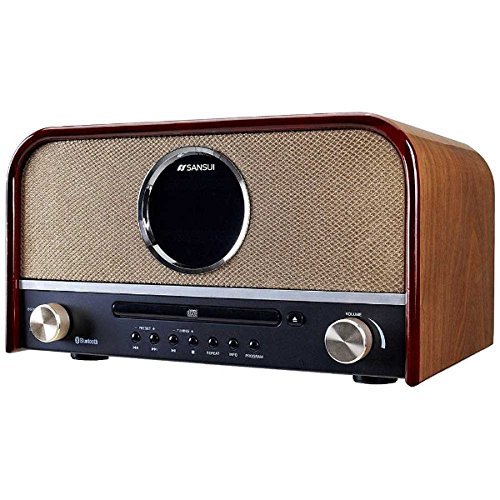SANSUI CDプレーヤー Bluetooth対応 SMS-800BT(中古品)
