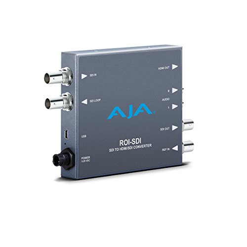 Aja ROI-SDI 3G-SDI - HDMI/3G-SDI スキャンコンバーター ROIスケーリング (中古品)