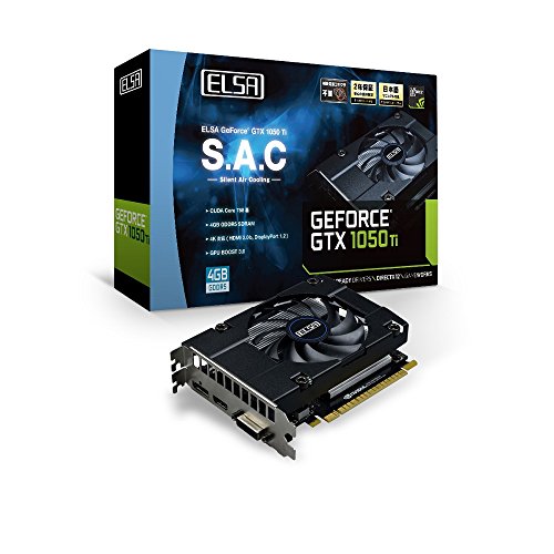 ELSA GeForce GTX 1050Ti 4GB S.A.C グラフィックスボード VD6215 GD1050-4(中古品)の通販はau ...