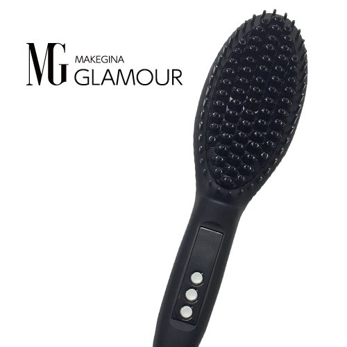 MAKEGINA GLAMOUR ストレートブラシ マットブラック(中古品)