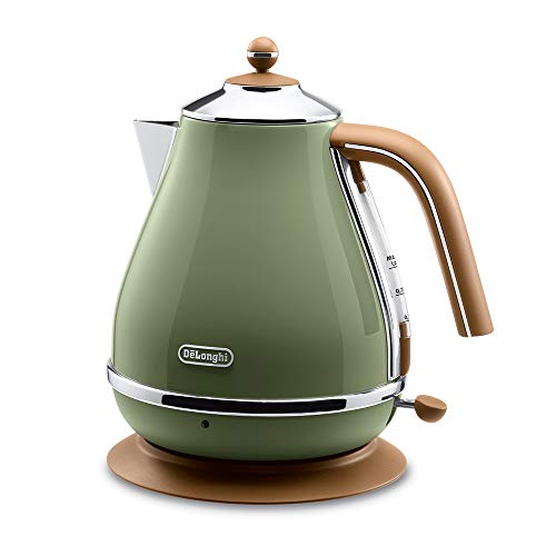 デロンギ(DeLonghi)電気ケトル アイコナ・ヴィンテージ  オリーブグリーン (中古品)