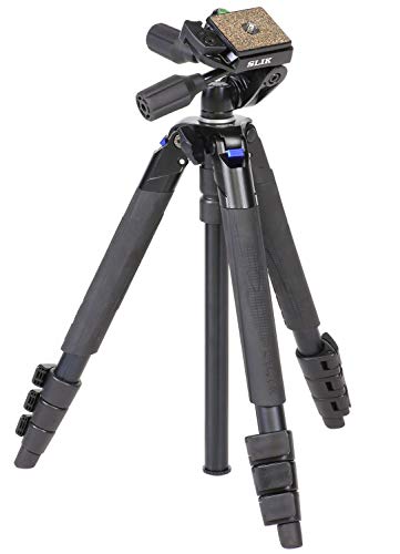 SLIK 三脚 スプリント S110 4段 3ウェイ雲台 レバーロック式 ブラック 1070(中古品)