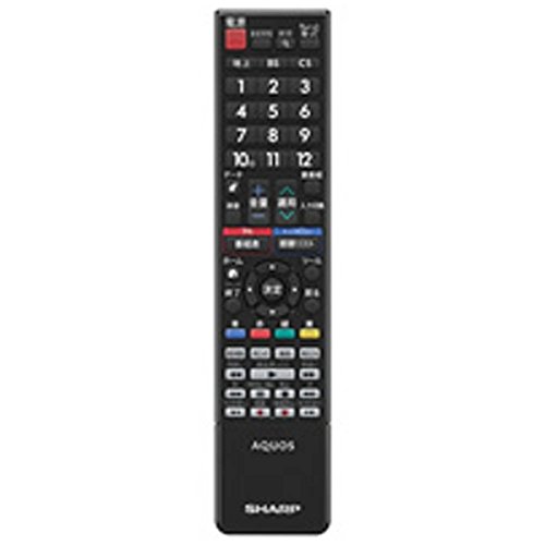 シャープ 純正テレビ用リモコン RRMCGD162WJSA 部品番号：0106380480 (中古品)