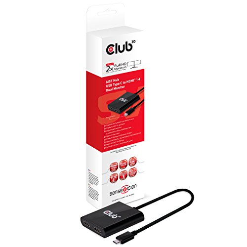 Club3D CSV-1546 USB-C - HDMIマルチモニタースプリッター - 2ポートMSTハ (中古品)