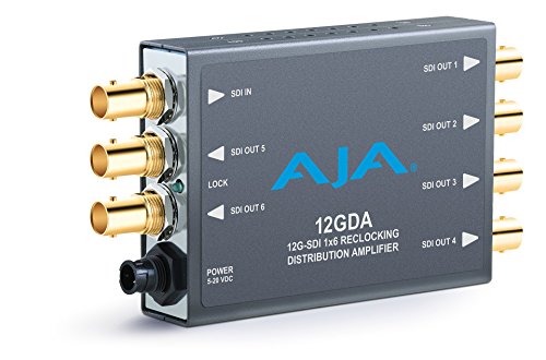 AJA 1x6 12G HD/SD SDI 再ロック分配アンプ(中古品)