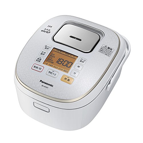 パナソニック 5.5合 炊飯器 IH式 大火力おどり炊き スノーホワイト SR-HX10(中古品)