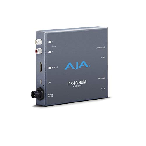 AJA IPR-1G-HDMI JPEG 2000 IPビデオとオーディオからHDMIへのコンバーター(中古品)