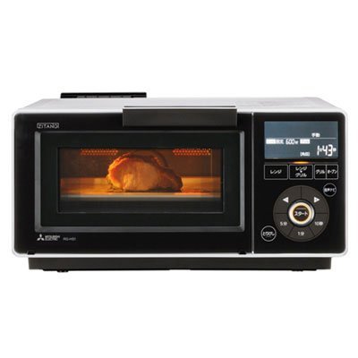 三菱 13L レンジグリル オーブンレンジ ジタング RG-HS1-W ホワイト(中古品)