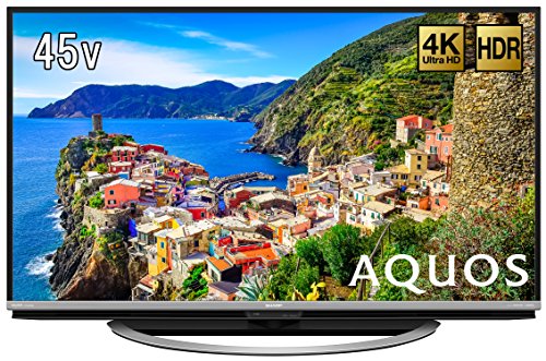 シャープ 45V型 液晶 テレビ AQUOS LC-45US45 4K HDR対応 低反射「N-Black (中古品)