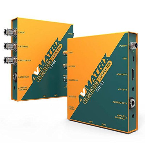 LILLIPUT AVMATRIX SC1120 3G-SDI - HDMI & AV スケーリング SDI コンバー (中古品)