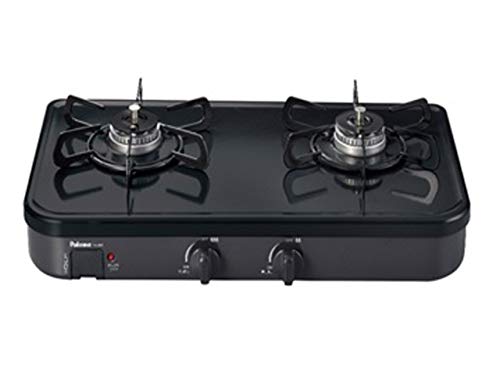 パロマ ガステーブル グリルレスタイプ 2口 56cm 都市ガス(12A13A) 左強火 (中古品)