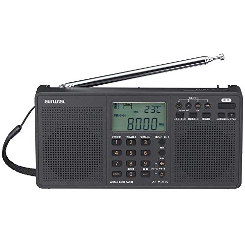 アイワ ワールドバンドラジオ パールブラック(中古品)