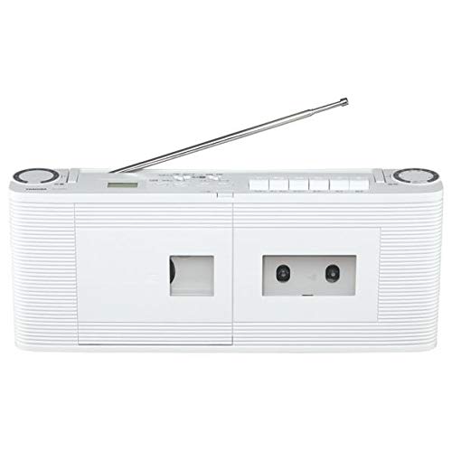 東芝 CD対応ラジカセ(ホワイト)TOSHIBA TY-CDV1-W(中古品)