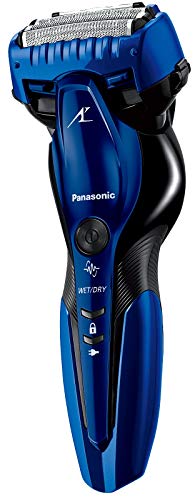 パナソニック ラムダッシュ メンズシェーバー 3枚刃 お風呂剃り可 青 ES-ST(中古品)