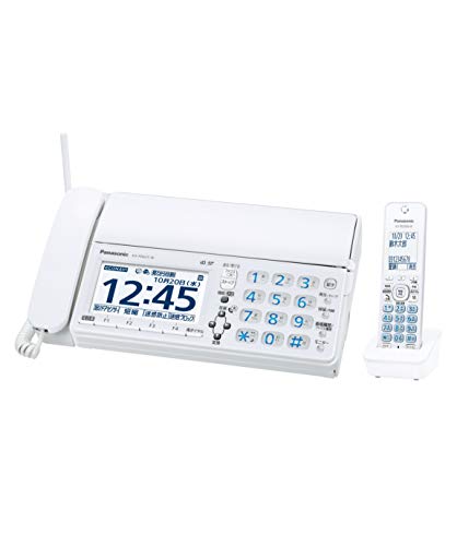 パナソニック デジタルコードレスFAX 子機1台付き 迷惑ブロックサービス対 (中古品)