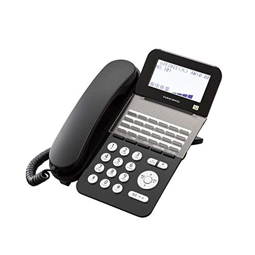ナカヨ NYC-Si 24ボタン標準電話機(B) 黒 NYC-24SI-SDB(中古品)