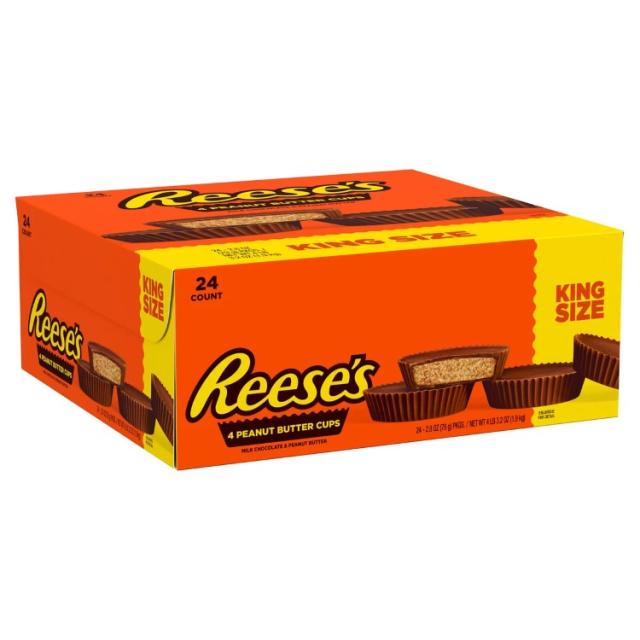 【アメリカコストコ品】リーシーズ リーセス ピーナッツバターカップ キングサイズ 約79g  24個入り Reese's Peanut Butter Cups, King Size, 2.8 oz, 24-count【お取り寄せ商品】【合わせて買いたい】